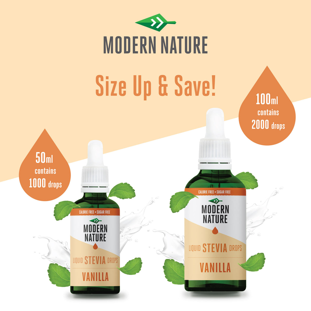 Liquid Stevia Drops Sweetener - Vanilla-50ml - Sugar-Free & Delicious ...